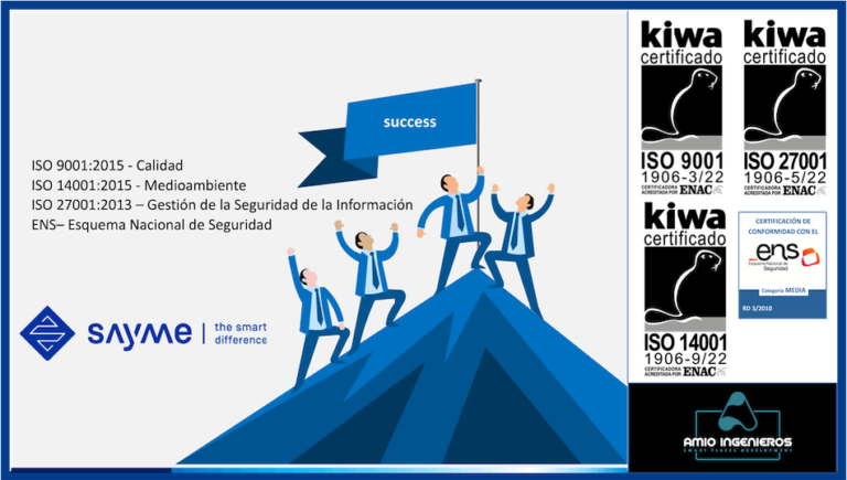 SAYME obtiene los certificados de conformidad con el Esquema Nacional ...